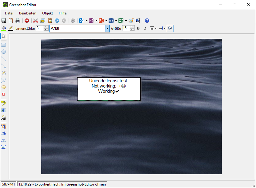 Unicode icons in textboxes are not rendered correctly · Issue #283 ...