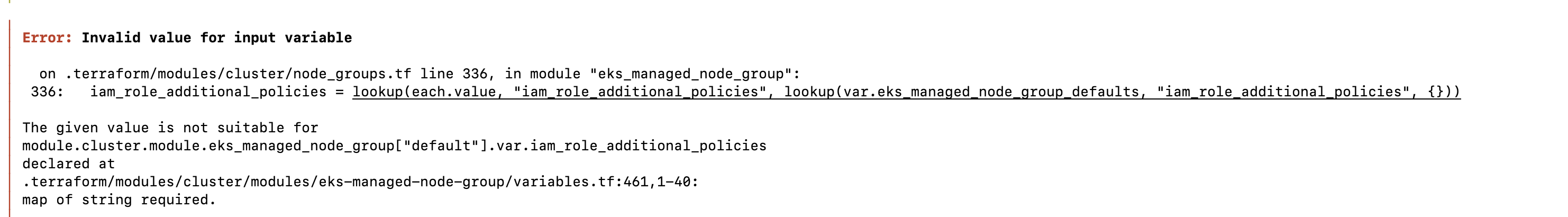 Invalid Input For Iam Role Additional Policies · Issue 2418 · Terraform Aws Modules Terraform