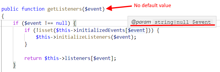 Loss of param type in overridden method, when default value is set · Issue #638 · bmewburn ...