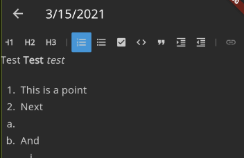 [Mobile] Indented position not holding while editing · Issue #160 ...