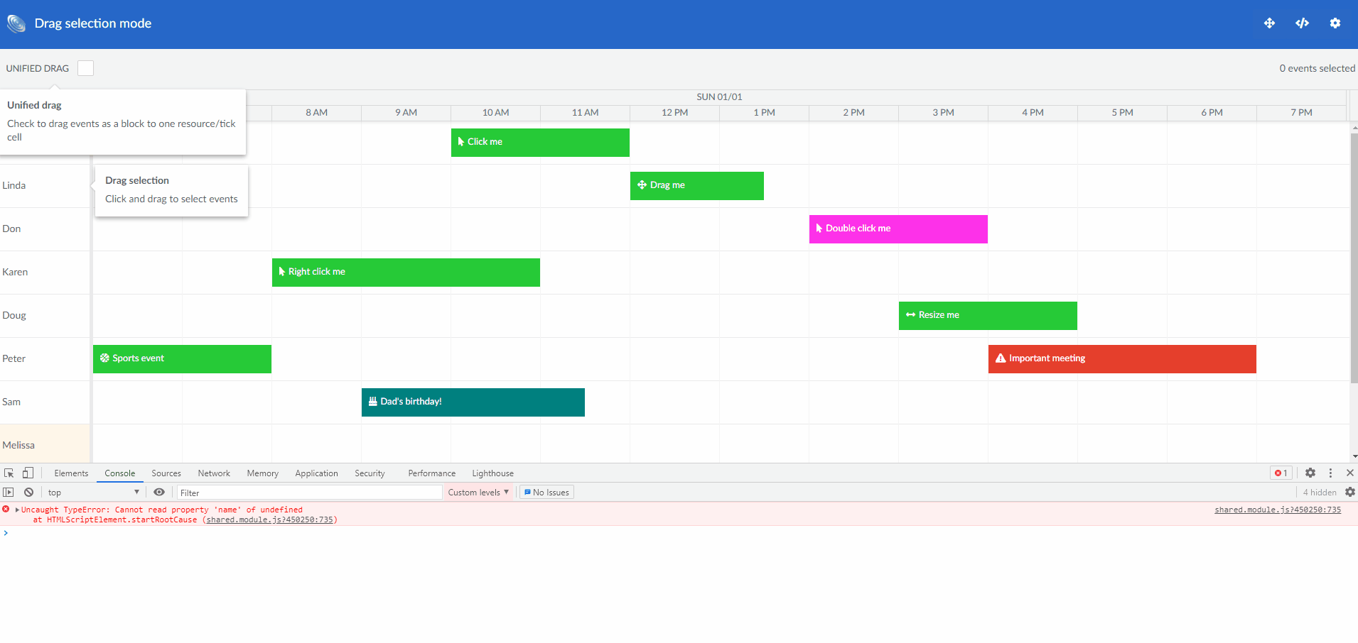 Drag drop not finalized if eventStore data is cleared when dragging multiple events · Issue ...