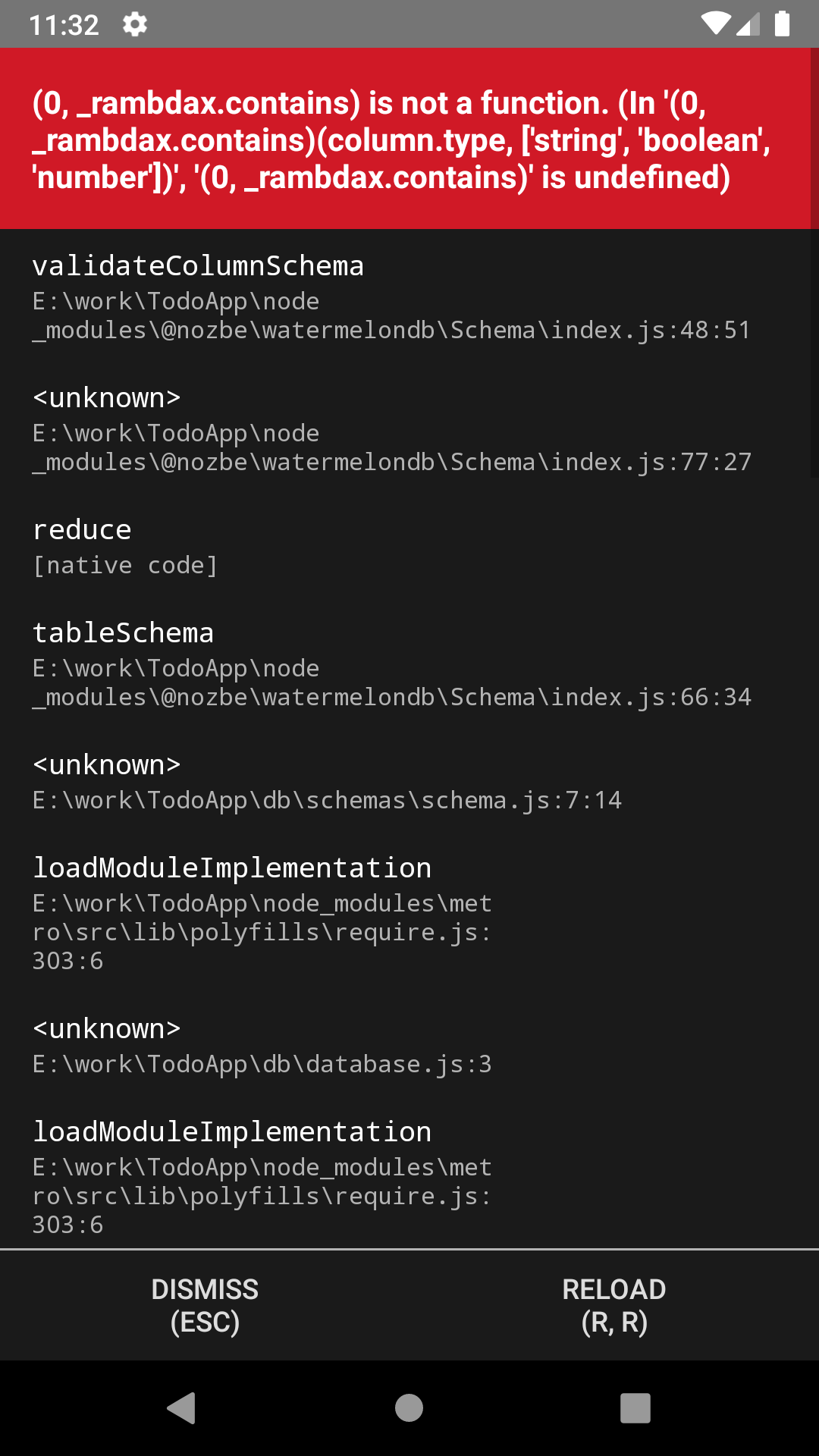 rambdax.contains is undefined · Issue #475 · Nozbe/WatermelonDB · GitHub