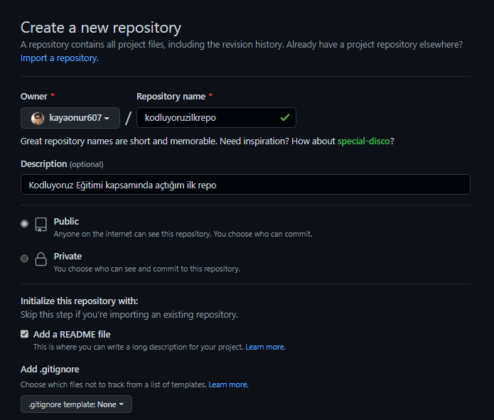 GitHub - kayaonur607/kodluyoruzilkrepo: Kodluyoruz Eğitimi kapsamında ...