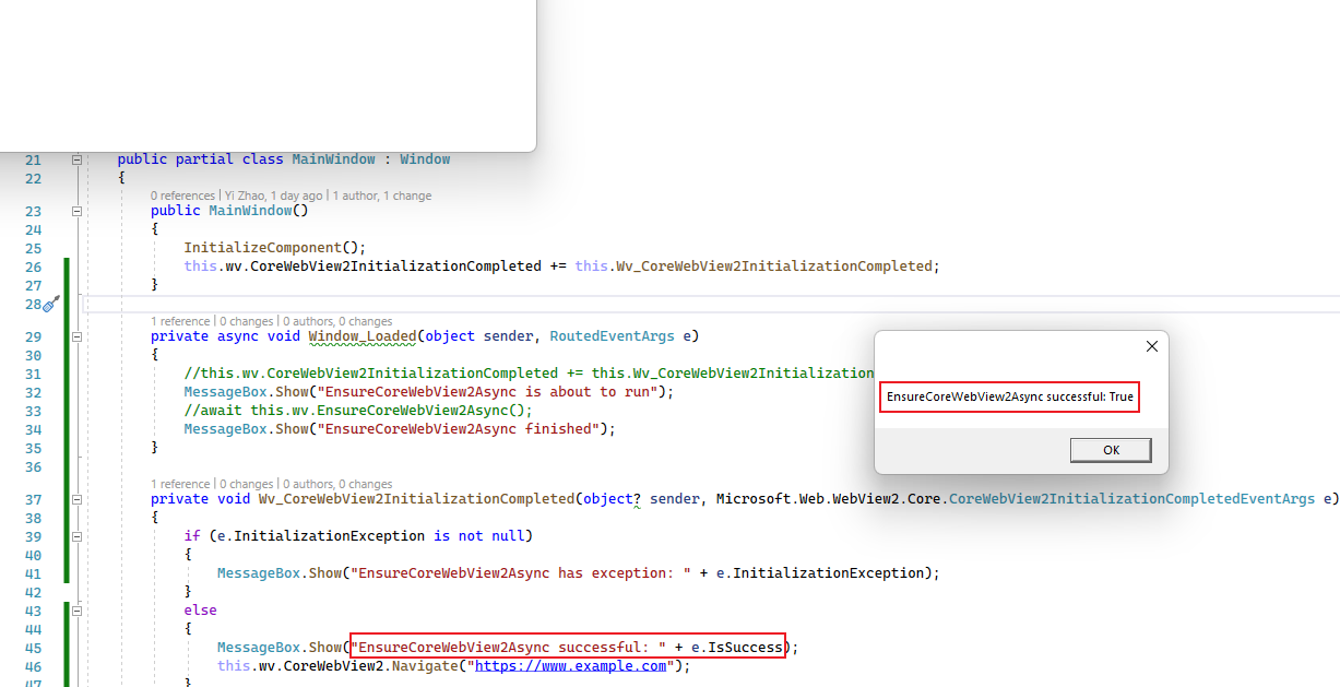 WPF EnsureCoreWebView2Async never finishes on a computer without any exception or error · Issue ...