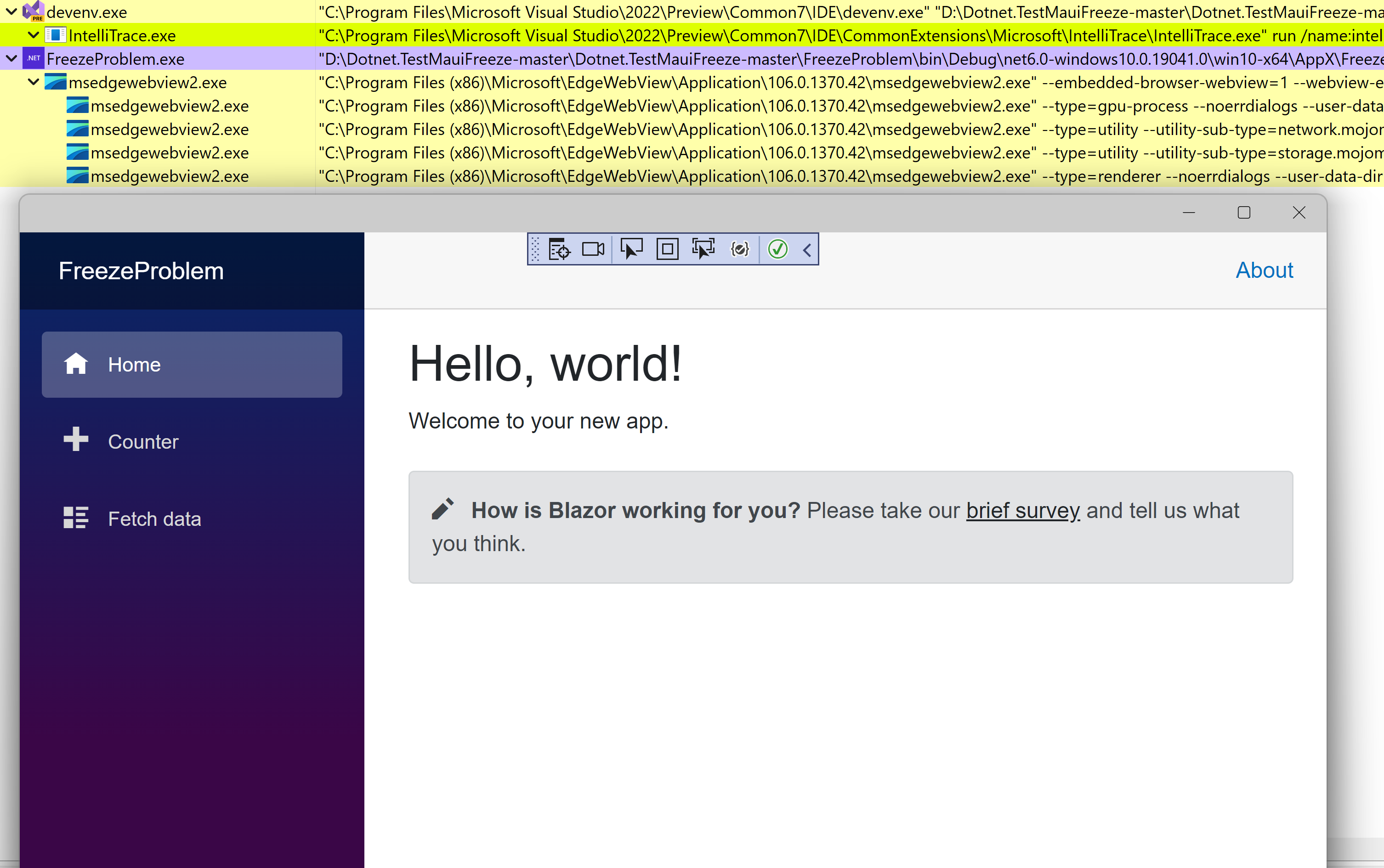 synchronous call issue · Issue #2678 · MicrosoftEdge/WebView2Feedback · GitHub