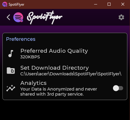 The audio quality is set for 320kbps, but the audio is only on 128 kbps ...
