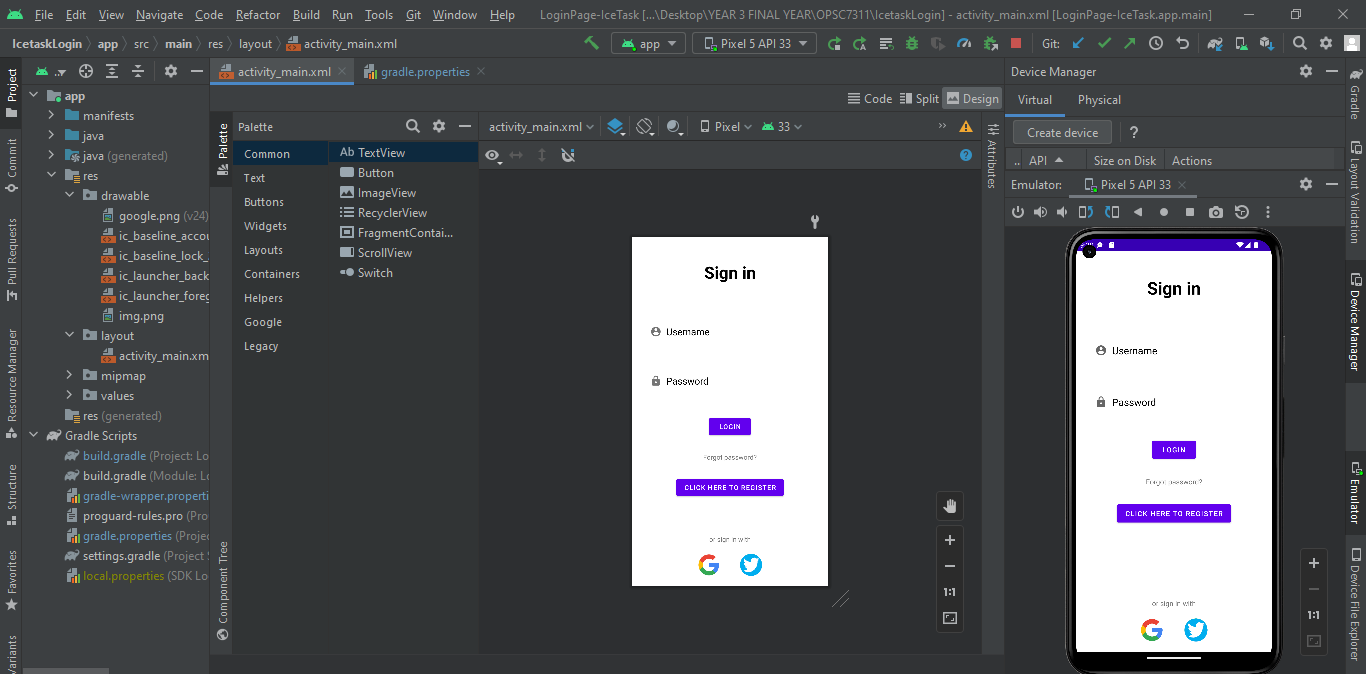 GitHub - IshkaSewshanker-2412/Login-UI-Android-Studio-Java: I have ...