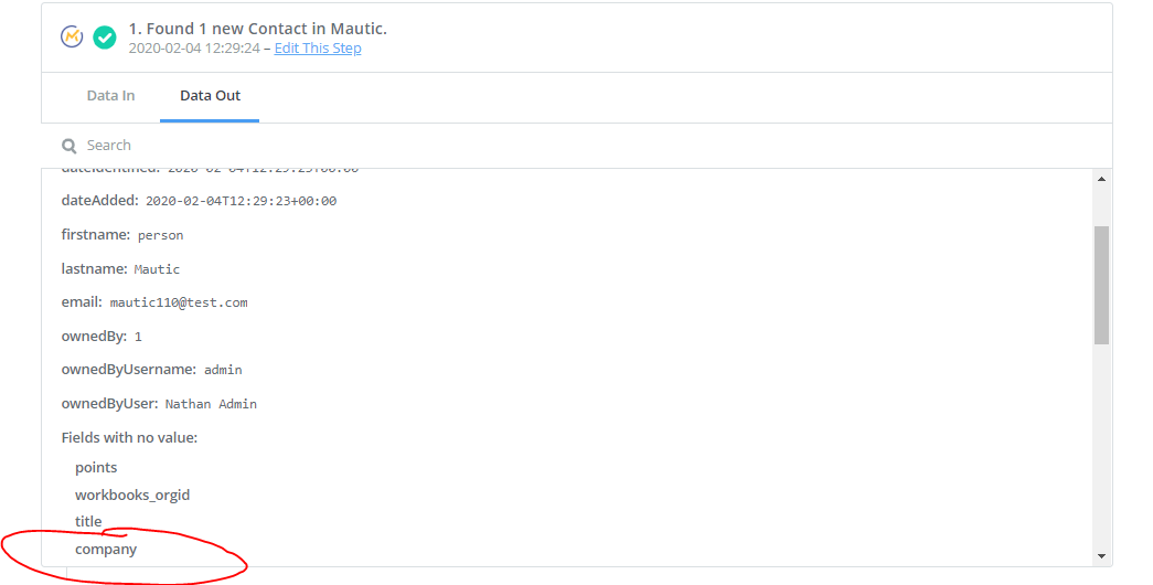 Zapier | Company isn't passed via the "Create a new contact" option · Issue #8391 · mautic ...
