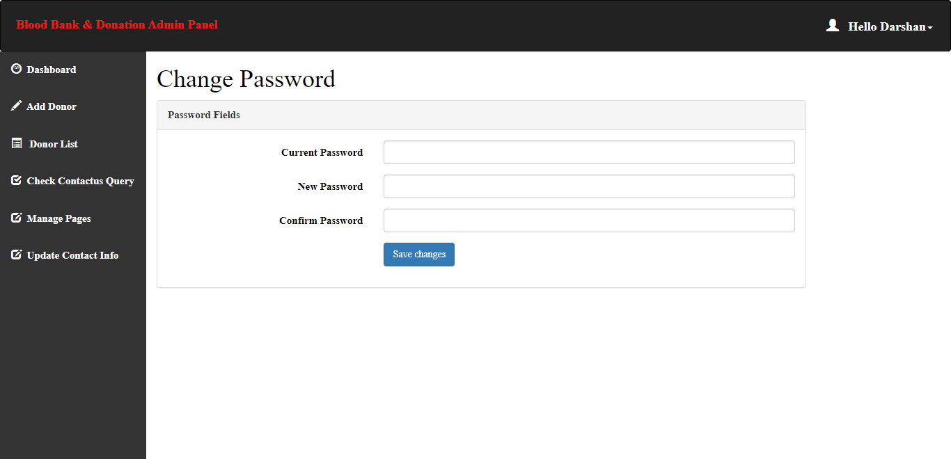 GitHub - darshan45672/Blood-Bank-and-Donor-Management-system: An Online System built for the ...