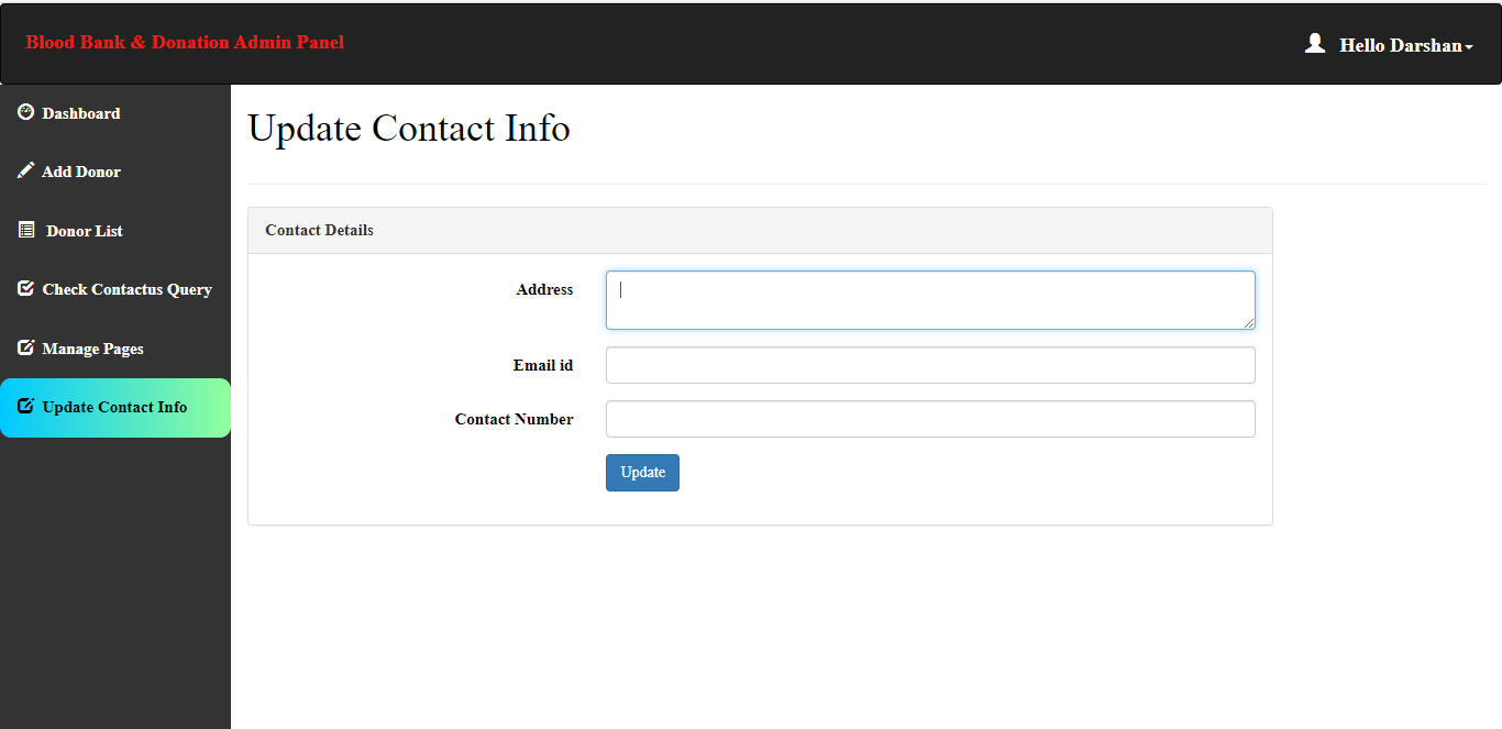 GitHub - darshan45672/Blood-Bank-and-Donor-Management-system: An Online System built for the ...