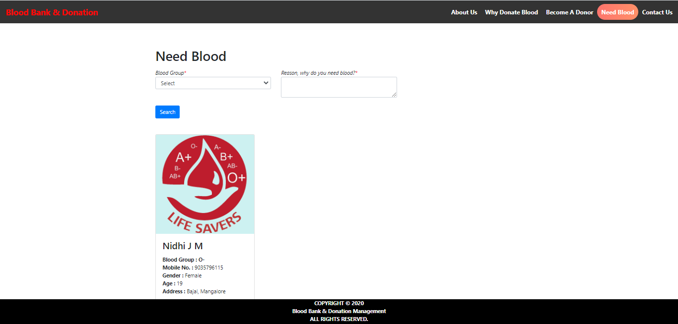 GitHub - darshan45672/Blood-Bank-and-Donor-Management-system: An Online System built for the ...