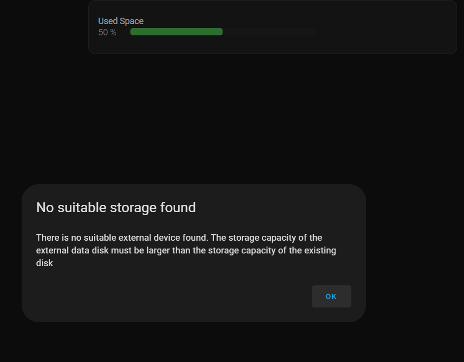 Cannot move datadisk to sdb. Sda is used as datadisk · Issue #88273 · home-assistant/core · GitHub