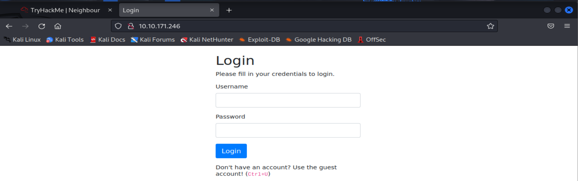 GitHub - rsoumik/TryHackMe-Neighbour-Walkthrough: A CTF dealing with IDOR