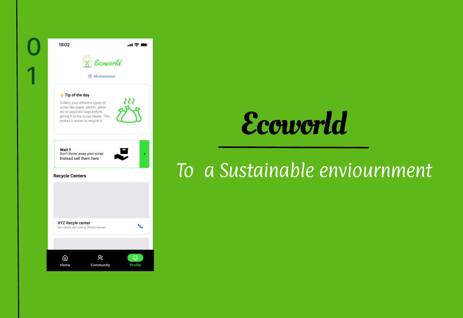 GitHub - napstruck/ecoworld: An app on recycling using Flutter and Firebase