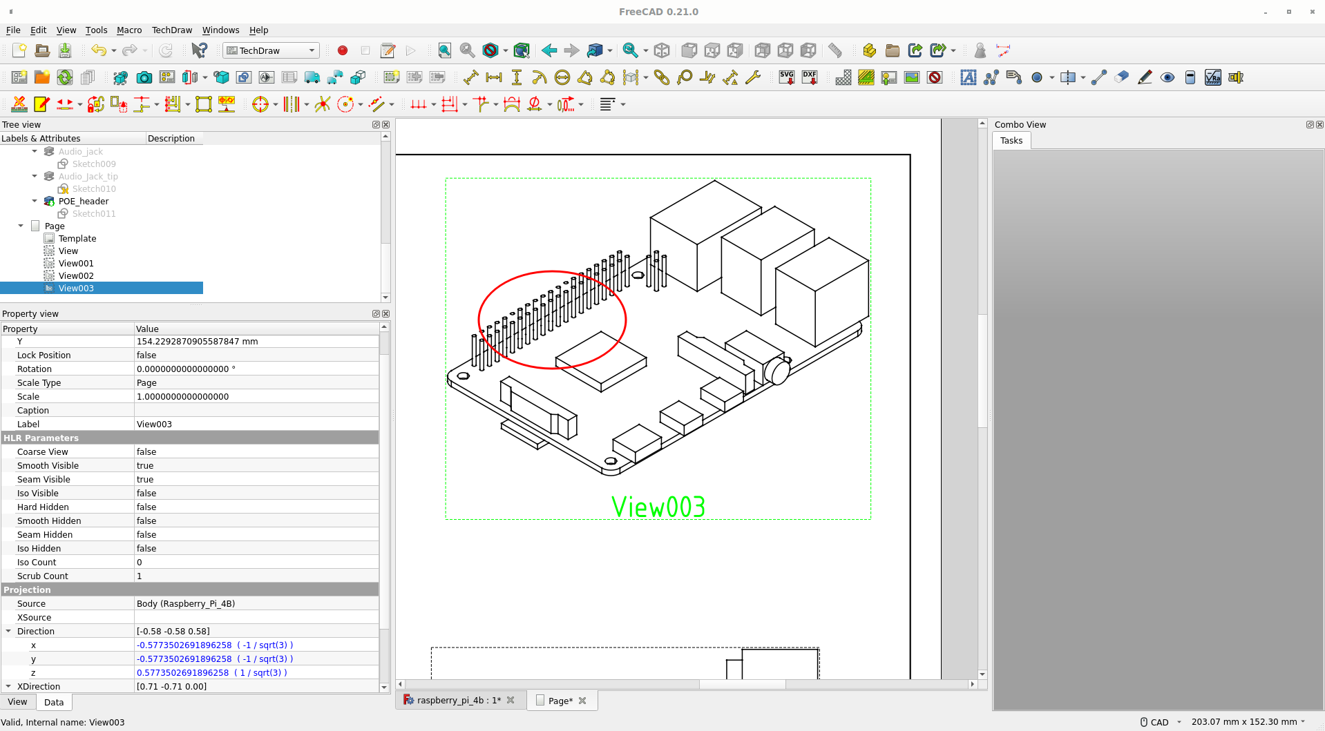 TechDraw not drawing all lines in view · Issue #6203 · FreeCAD/FreeCAD · GitHub