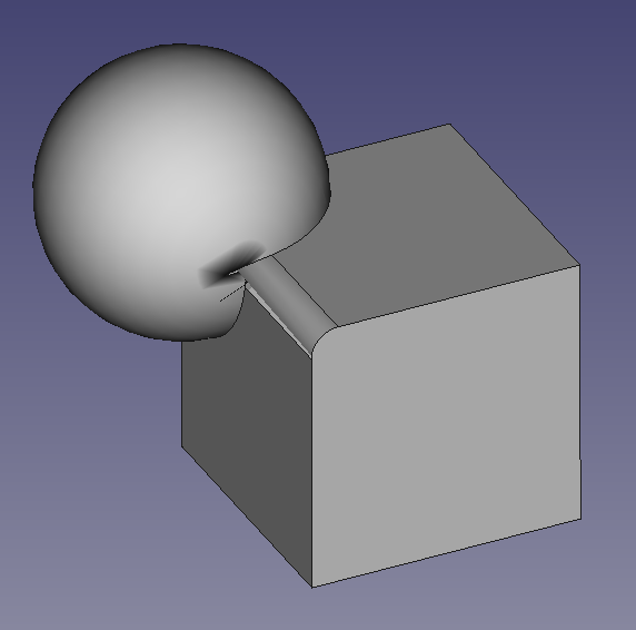 The result for fillet of the union of cube and sphere is wrong · Issue ...