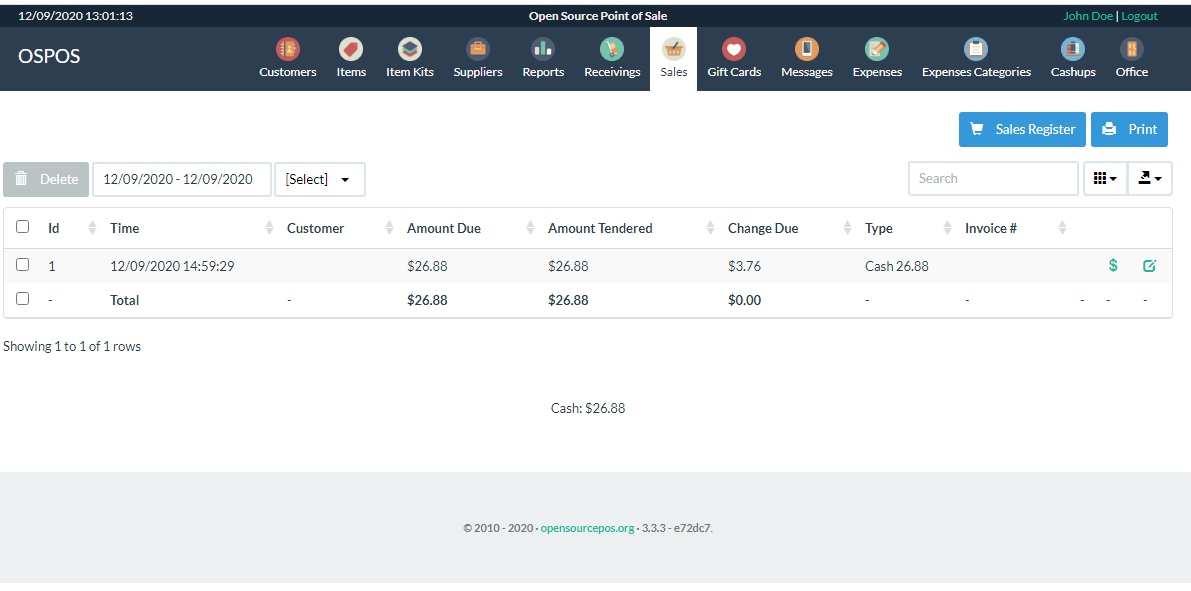 Unknown Change Due in Daily Sales or Takings after updating. · Issue #3041 · opensourcepos ...
