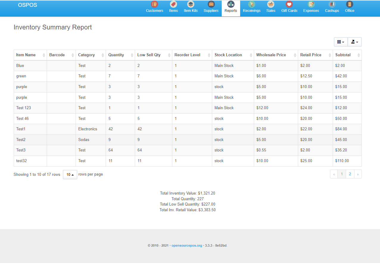 Json encode failure for specific data rendered in inventory report · Issue #3387 · opensourcepos ...