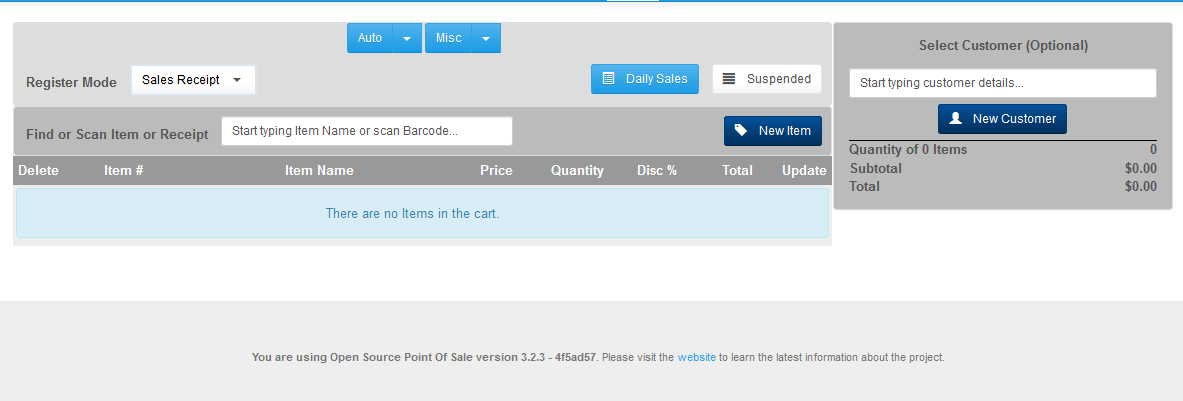New Feature - Quick Picks Register · Issue #2164 · opensourcepos/opensourcepos · GitHub