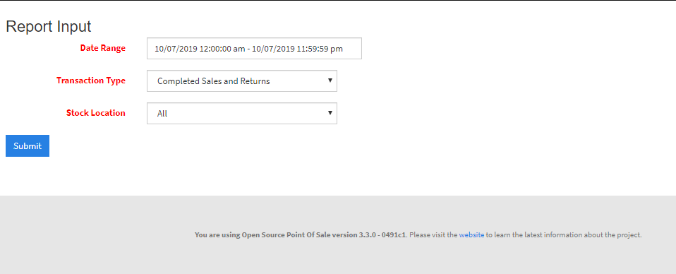Empty Reports in 3.3.0 · Issue #2471 · opensourcepos/opensourcepos · GitHub