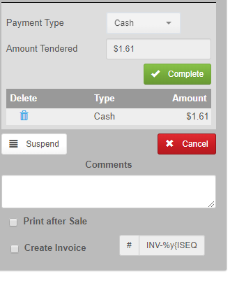 Sale error in form amount tendered · Issue #2602 · opensourcepos ...