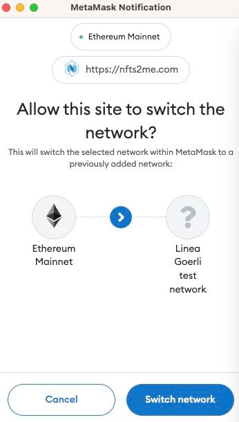[Bug]: Cannot switch to linea testnet network using "wallet ...