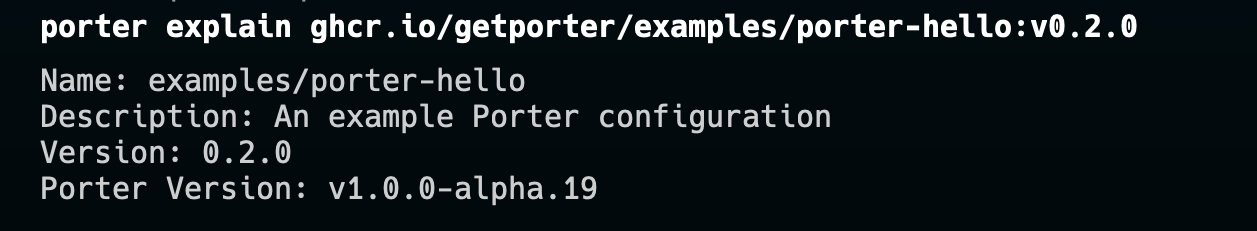 In QucikStart: Bundles should v0.1.0 be changed to v0.2.0? · Issue #2769 · getporter/porter · GitHub