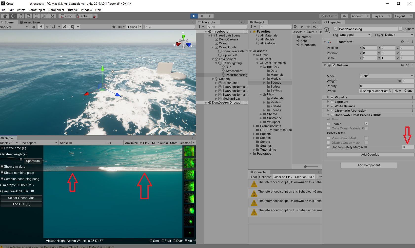 [HDRP] Gap between waves and underwater area. · Issue #520 · wave-harmonic/crest · GitHub