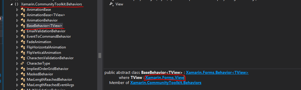 [Bug] BaseBehavior generic · Issue #642 · xamarin/XamarinCommunityToolkit · GitHub