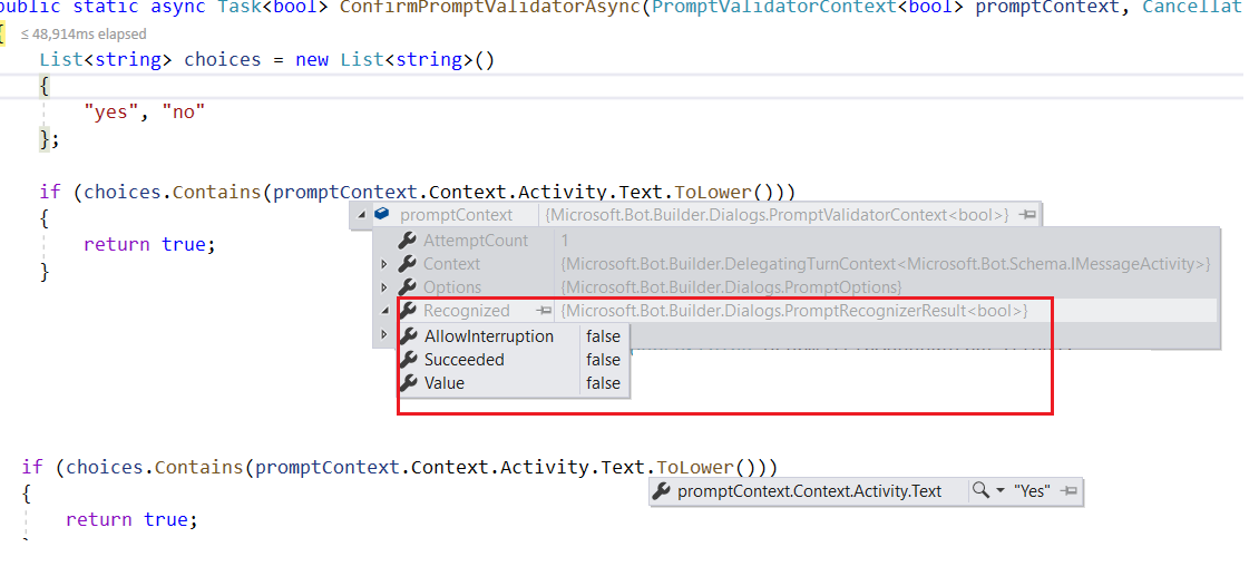 Prompt validation of confirm prompt in chatbot is not working for newly added language · Issue ...