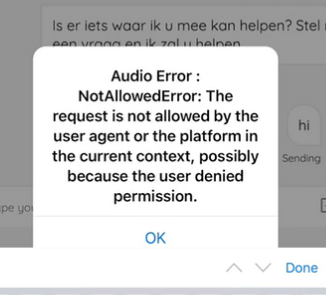 Getting error while playing audio.play() in web chat · Issue #4529 ...