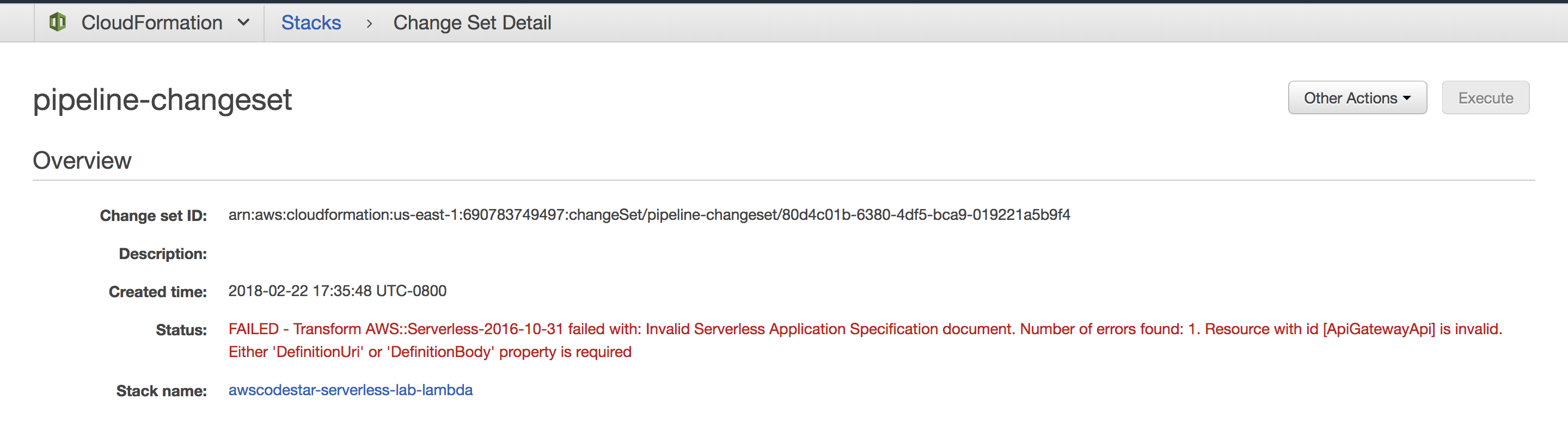 Deployment Problem - "Resource with id [ApiGatewayApi] is invalid." · Issue #2 · amazon-archives ...