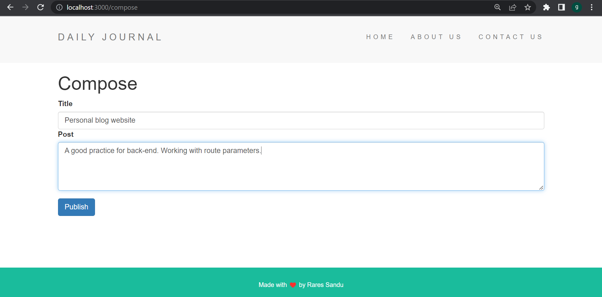GitHub - Rares-29/Blog-Project