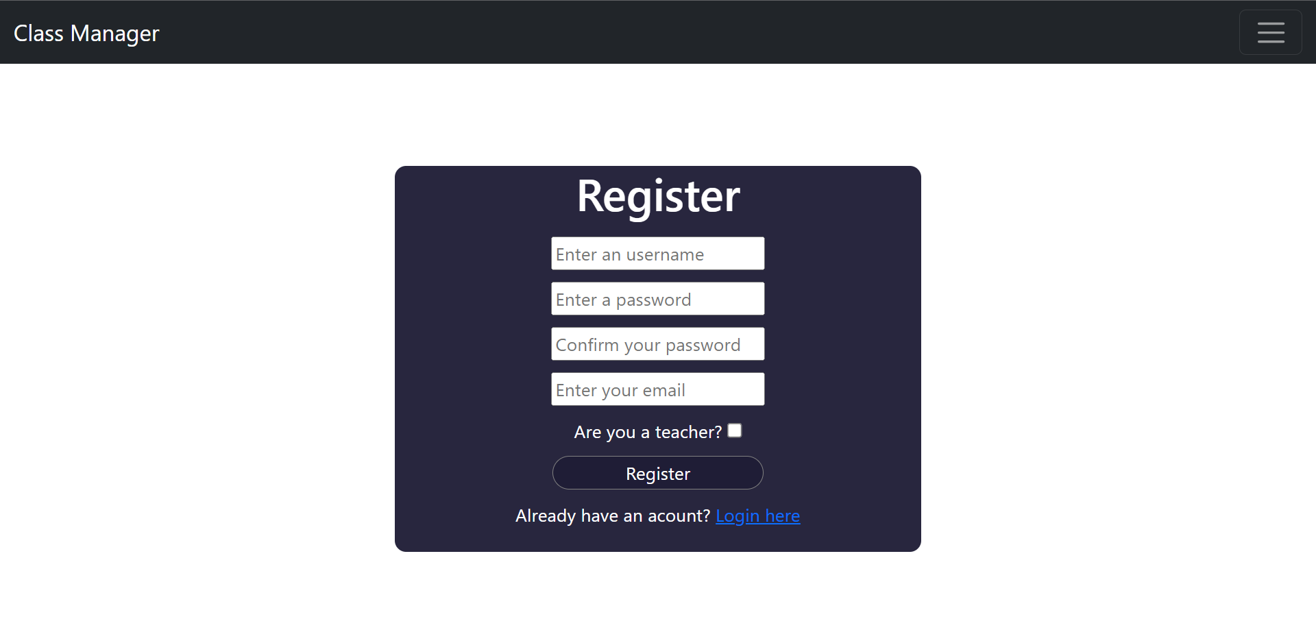 GitHub - Rares-29/Class-Manager: A Student-Teacher Portal