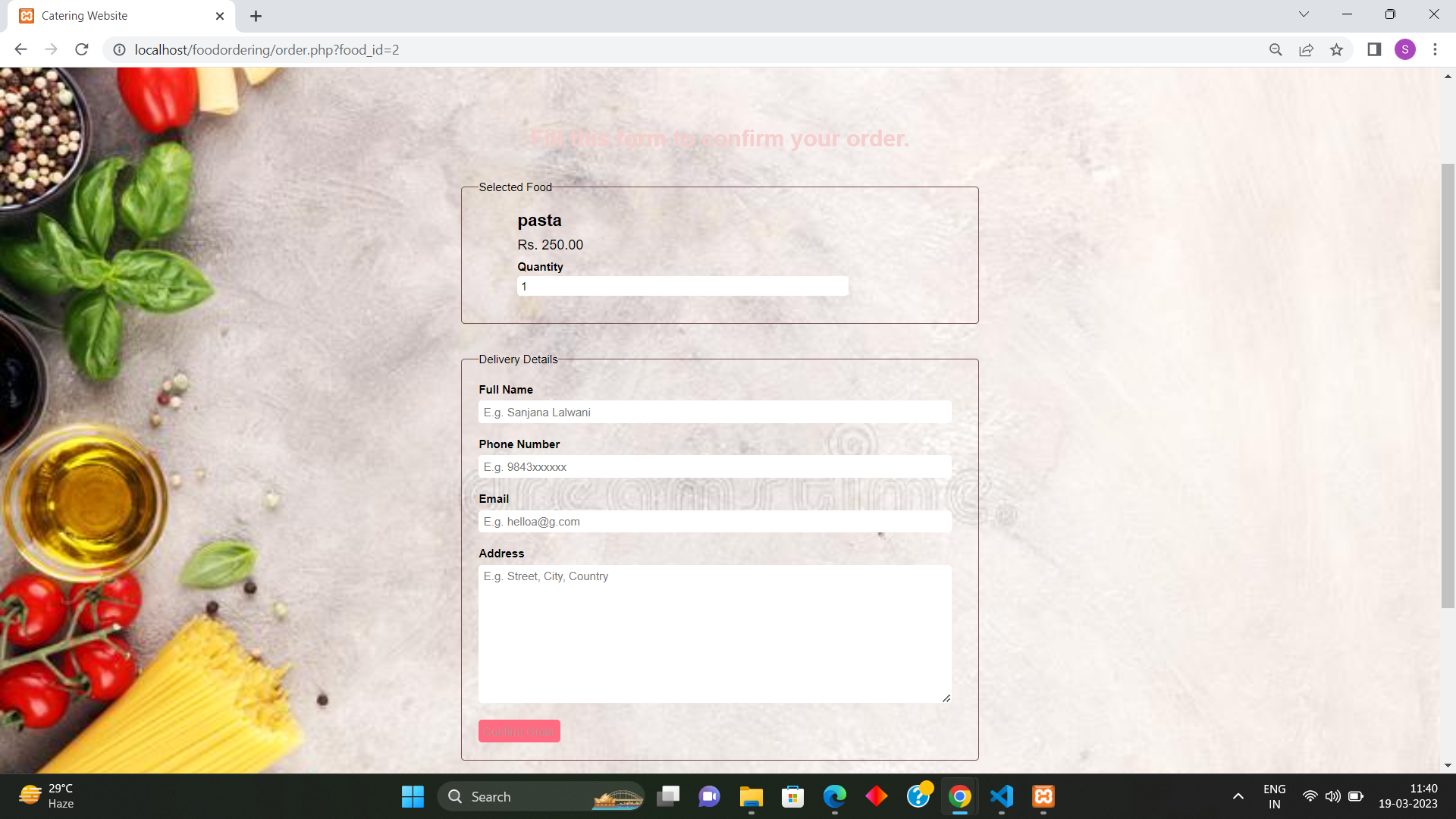 GitHub - sanjanalalwani/foodordering