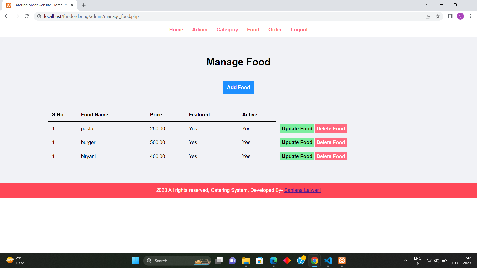 GitHub - sanjanalalwani/foodordering