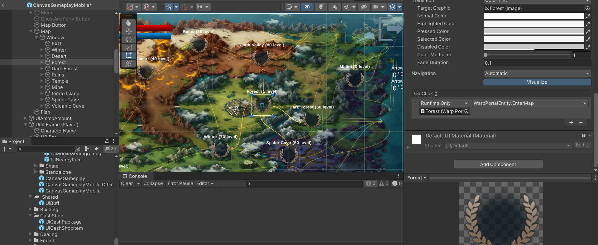 Teleport to map on click button in MMO · Issue #1743 · suriyun ...