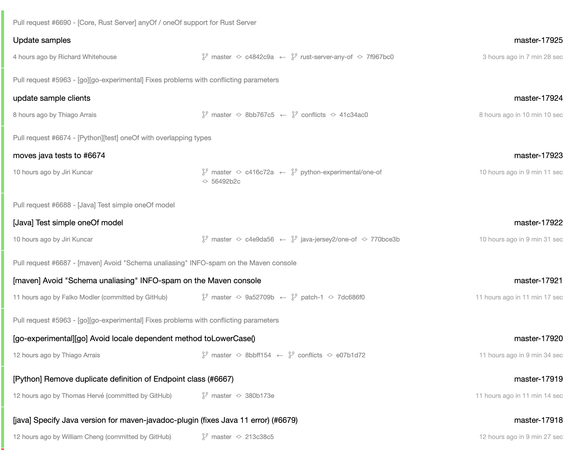 [REQ] Feature Request - speed up + simplify sample generation · Issue #6333 · OpenAPITools ...