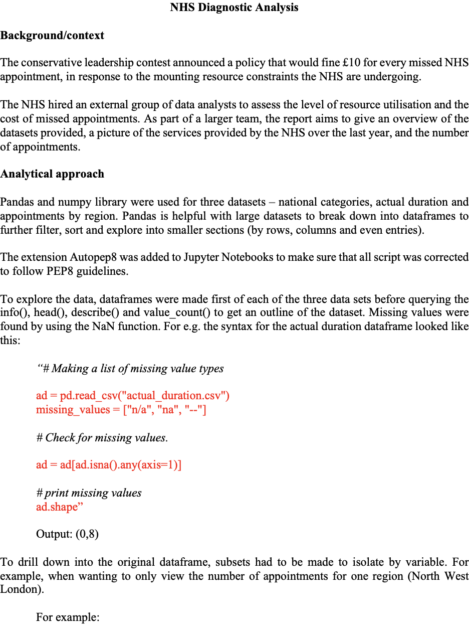 GitHub - BeatriceFerreira/LSE_DA_NHS_analysis: NHS final assignment project