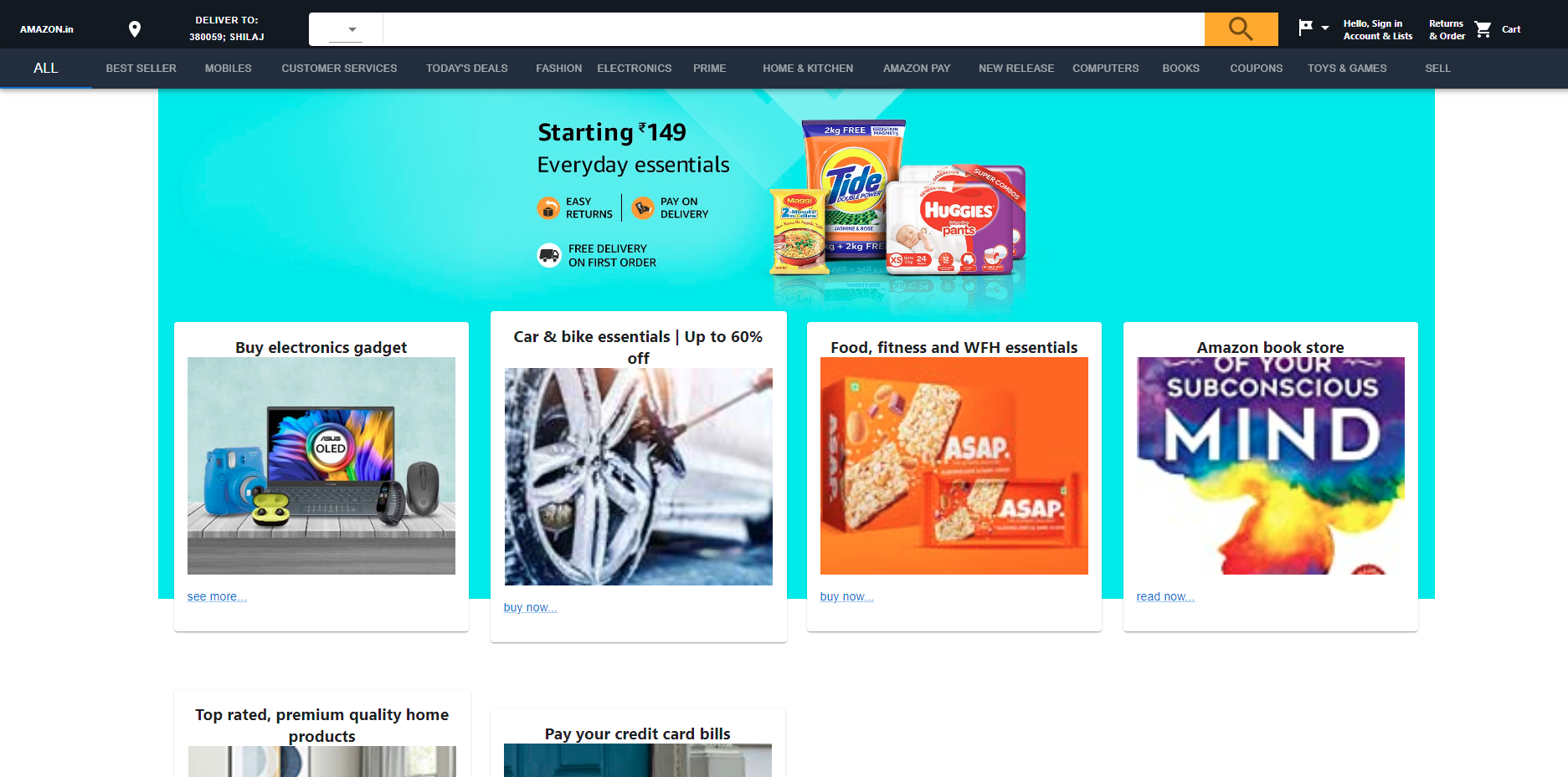 amazon_clone - Codesandbox