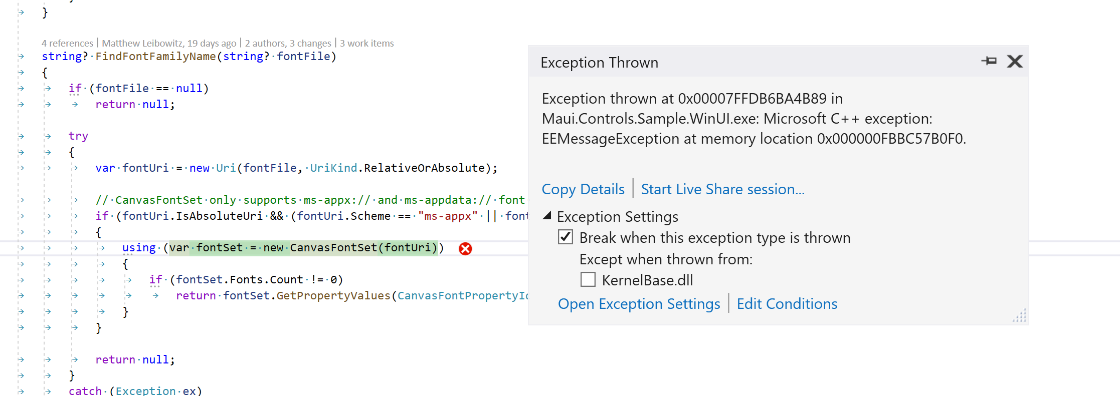 Numerous `EEMessageException` when using the text features · Issue #831 ...