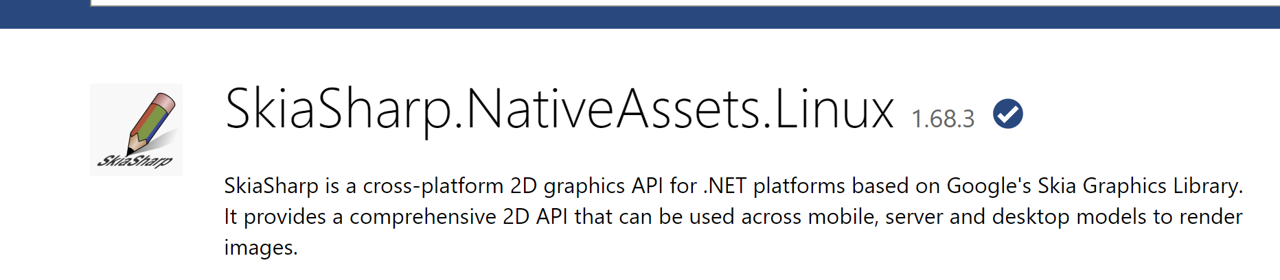 System.DllNotFoundException: Unable to load shared library 'libSkiaSharp' or one of its ...