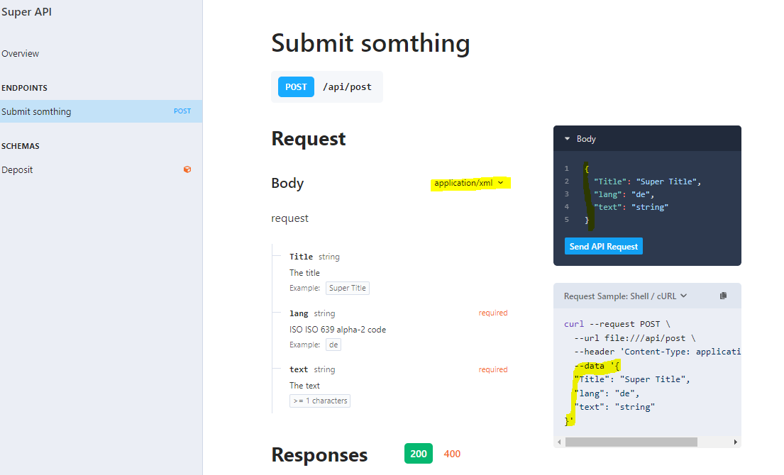 Formatting for application/xml body · Issue #2070 · stoplightio/elements · GitHub