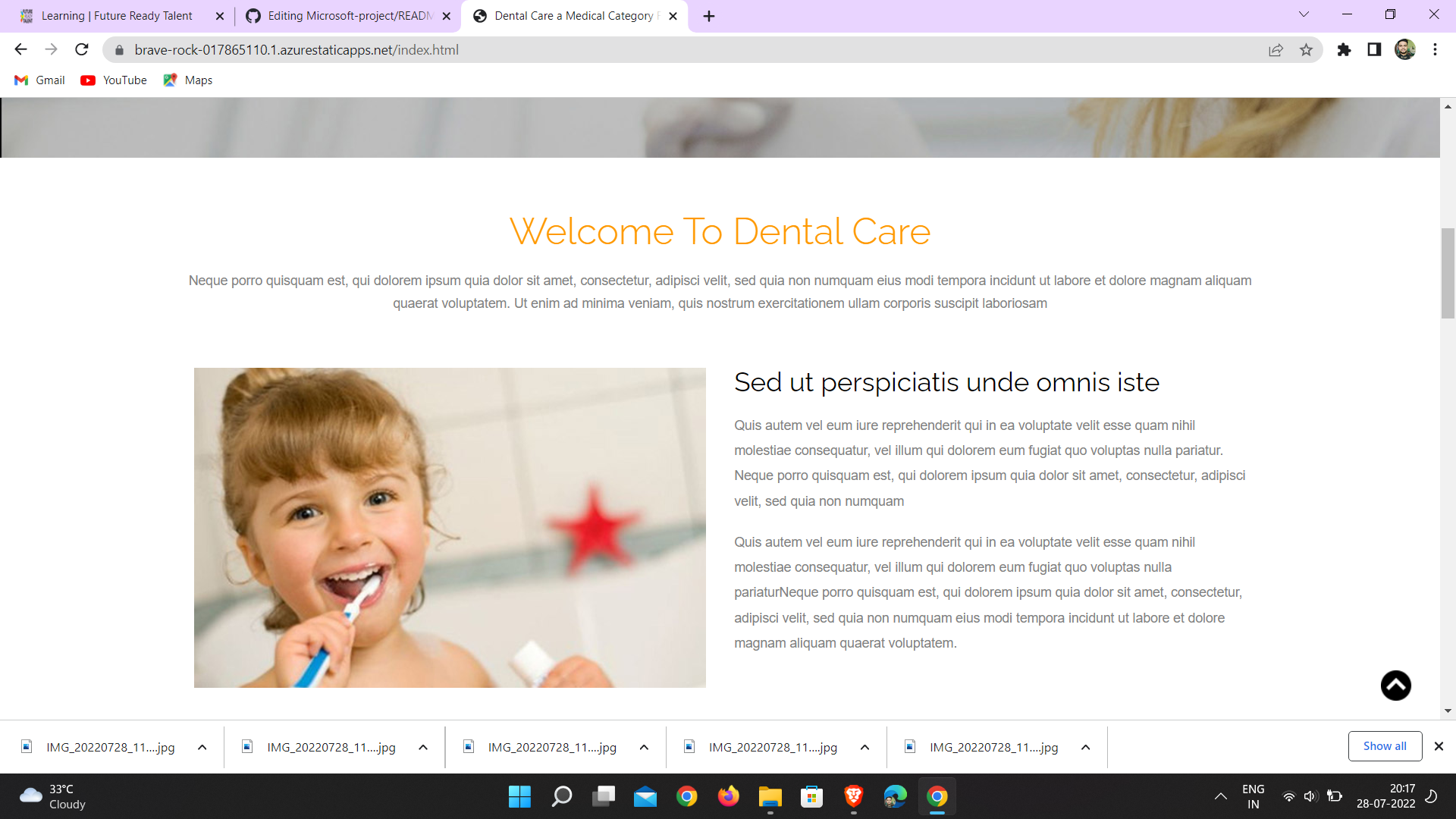 GitHub - sachikant7865/Demo-project: Here I have created a dental ...