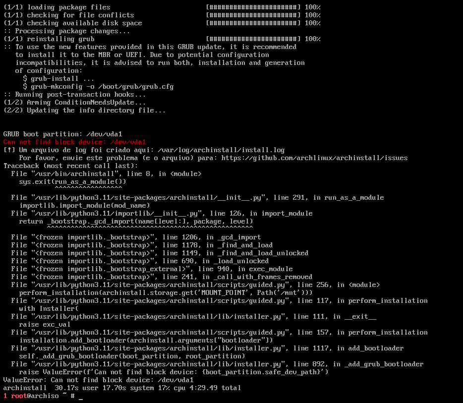 Problem With Archinstall V2 6 0 · Issue 1966 · Archlinux Archinstall · Github