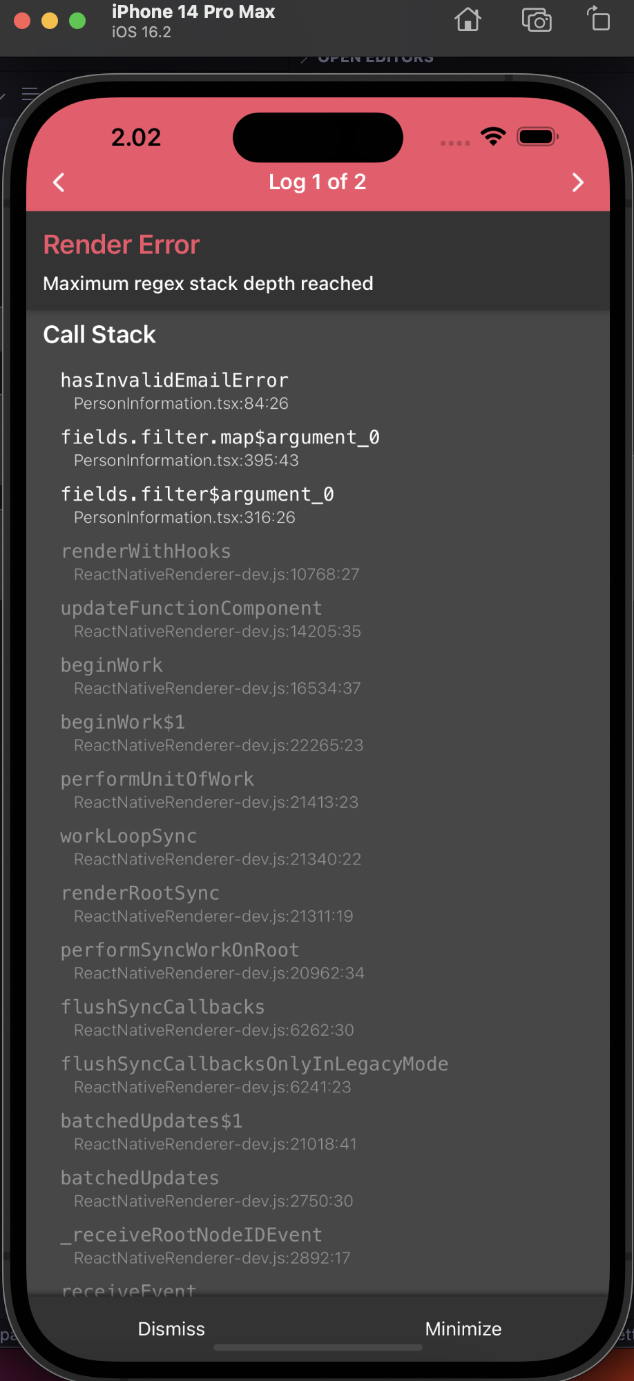 RangeError: Maximum regex stack depth reached · Issue #281 · facebook ...