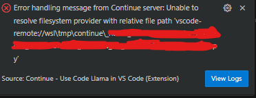 Continue does not /edit remote VS Code files · Issue #412 · continuedev/continue · GitHub