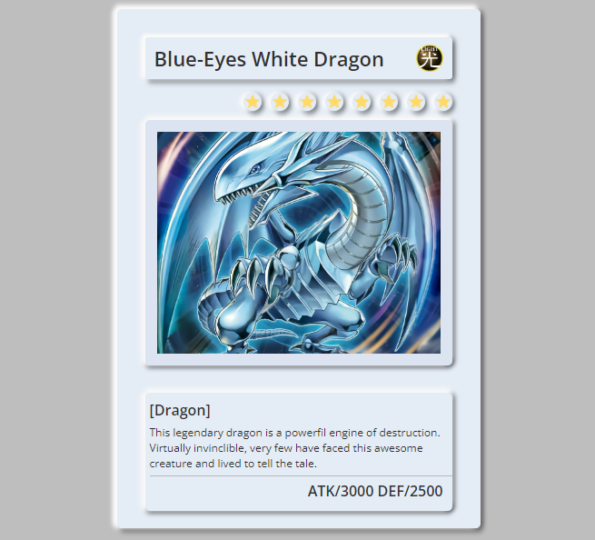 GitHub - LucasLDM/Yu-Gi-Oh-Card: Dragão Branco de Olhos Azuis