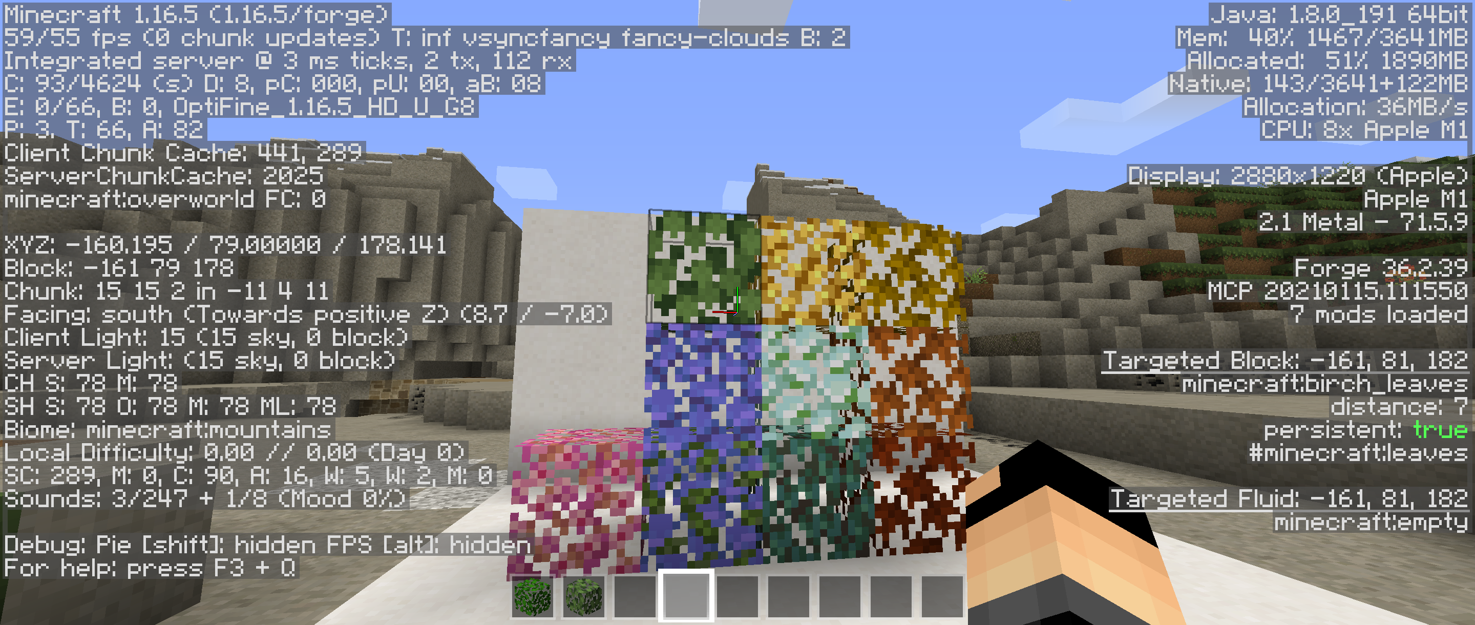 [Texture pack] Optifine changes modded leaves color · Issue #7014 ...