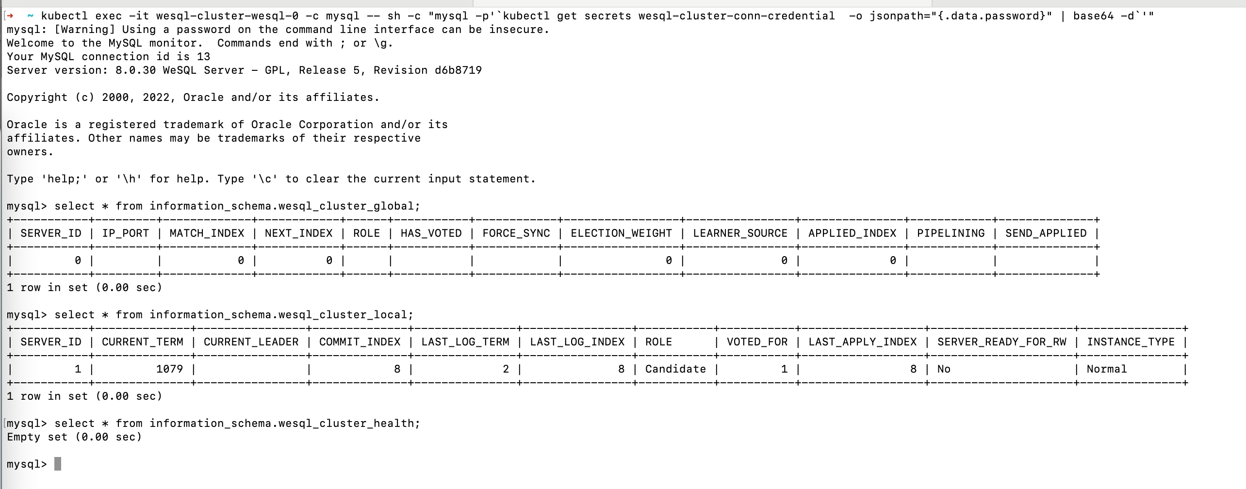 [BUG] `HorizontalScaling`cluster replicas 3 to 1,the cluster role is `Candidate` · Issue #1059 ...